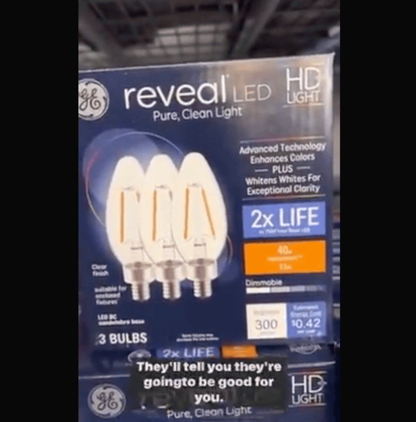 Incandescent light bulbs don't have a warning label but LED bulbs do ...